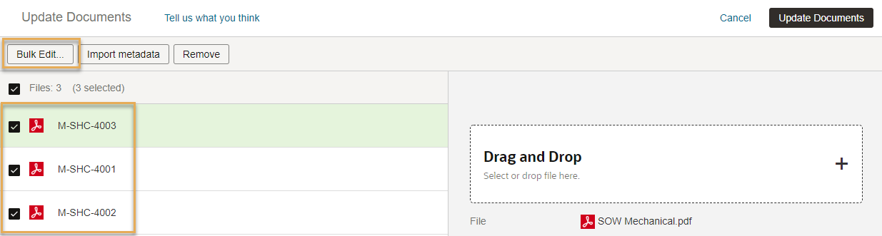 Update Documents